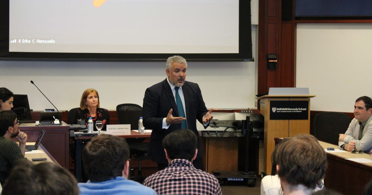 Former Colombian President Iván Duque Discusses Resurgent Left Wing in ...